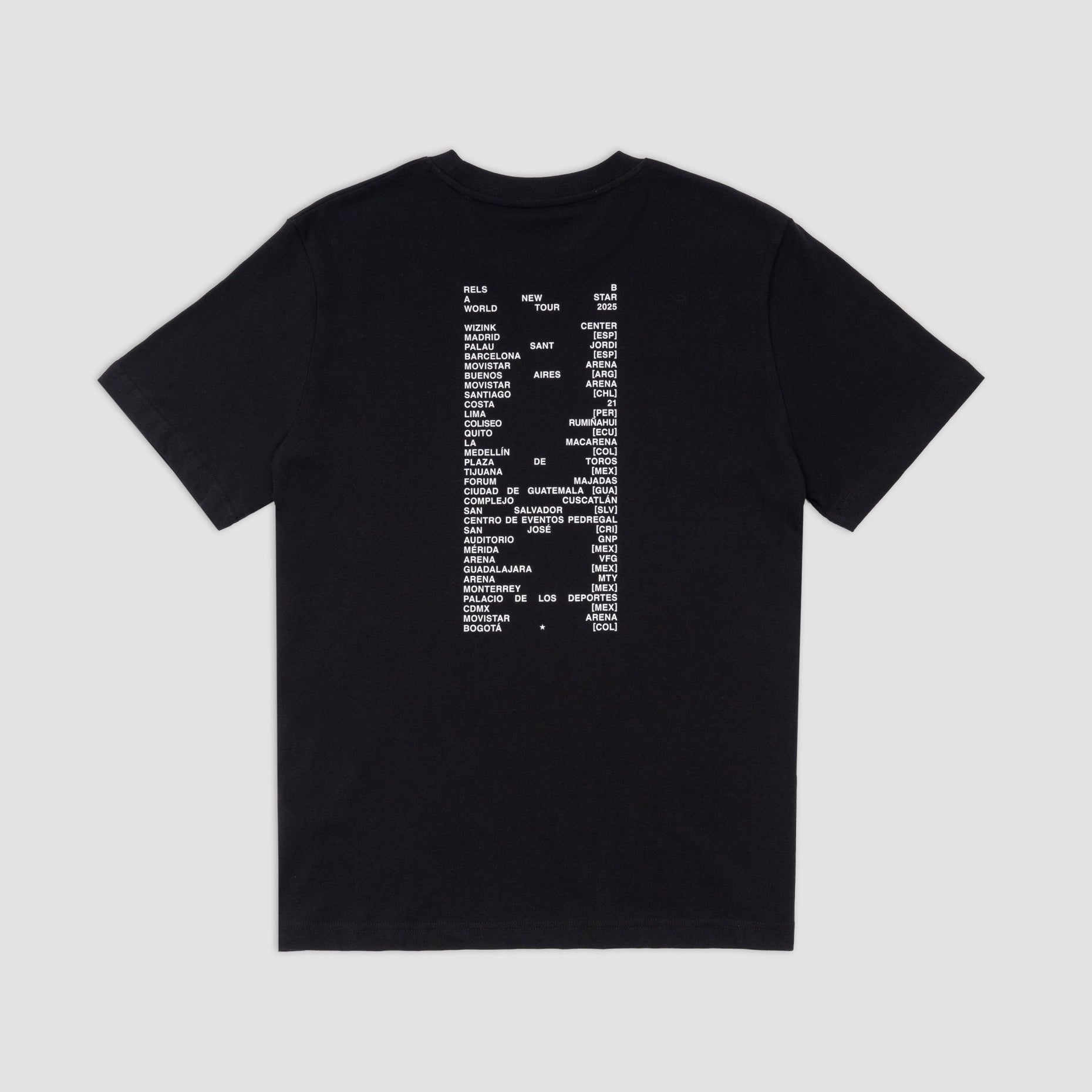 Rels B - A NEW STAR TOUR / T-SHIRT / BLACK | Apparell™