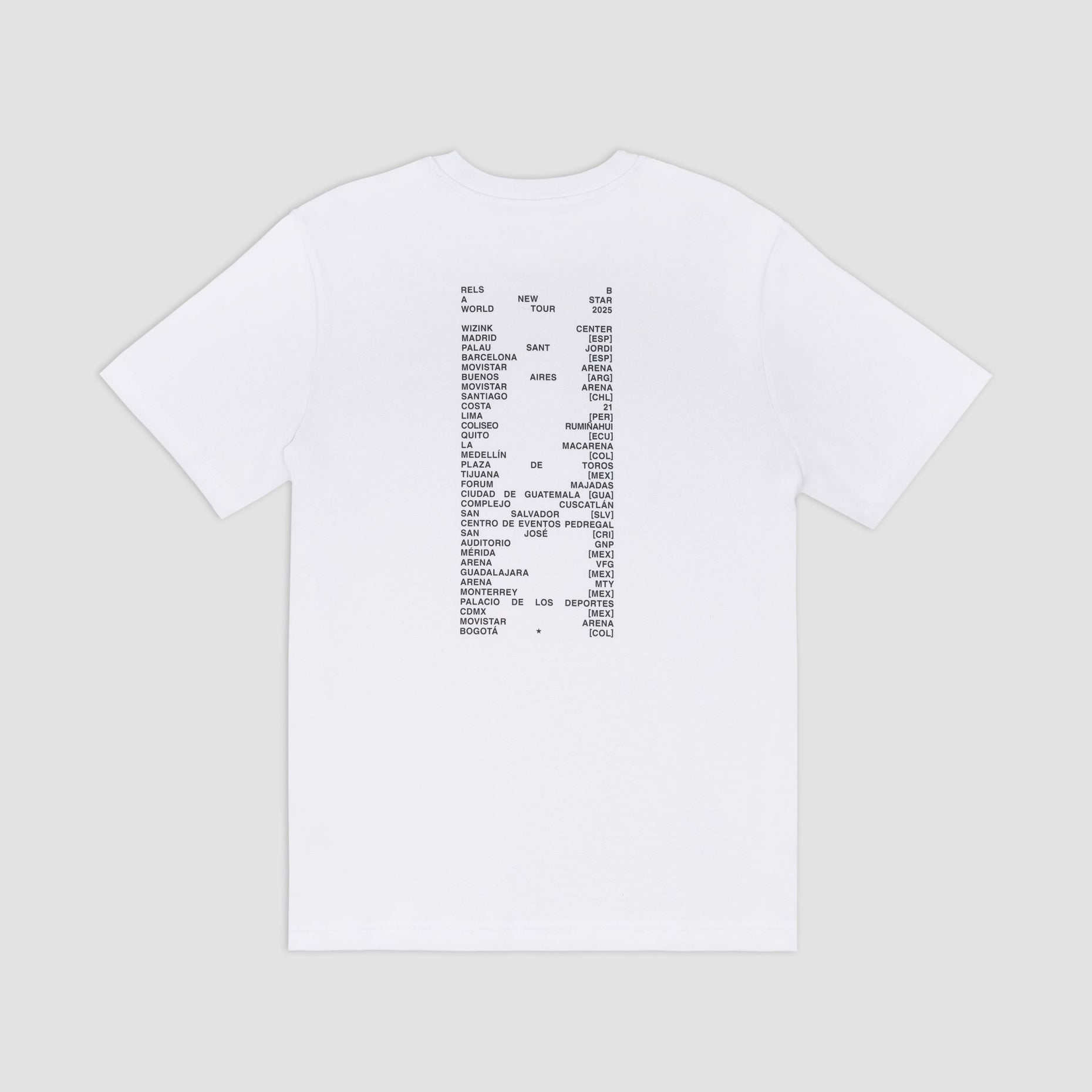 Rels B - A NEW STAR TOUR / T-SHIRT / WHITE | Apparell™